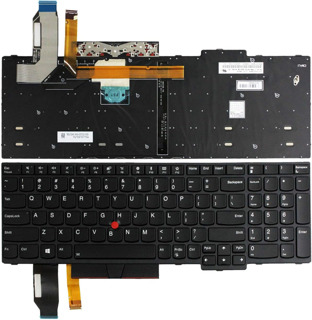 Laptop Black US Keyboard with Backlit for Lenovo ThinkPad T15, T15 Gen ...